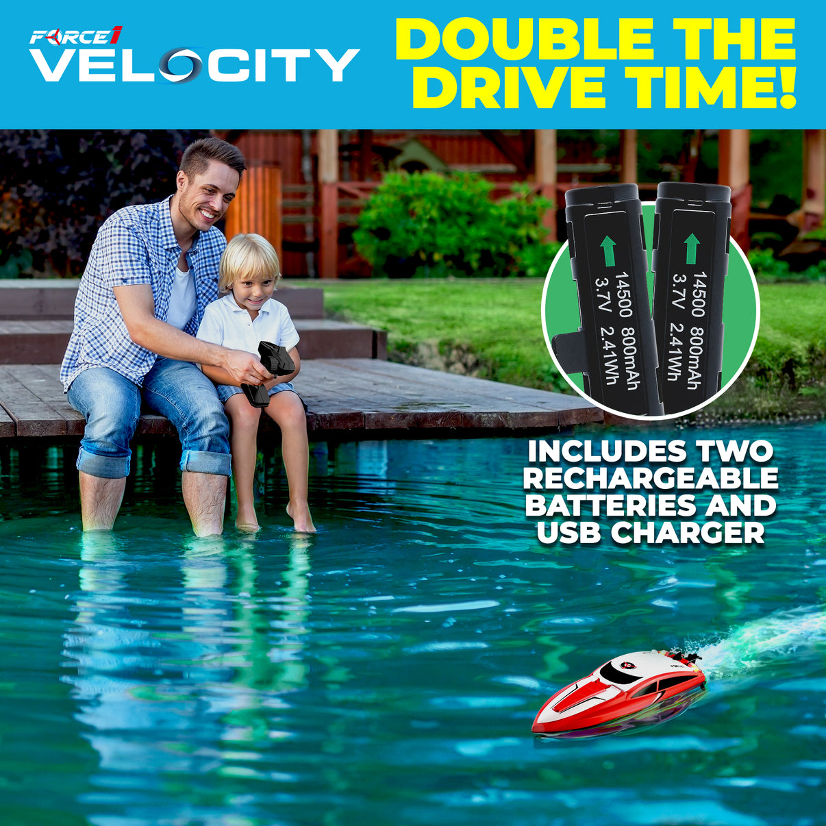 Velocity Boat Small - Red – Force1RC