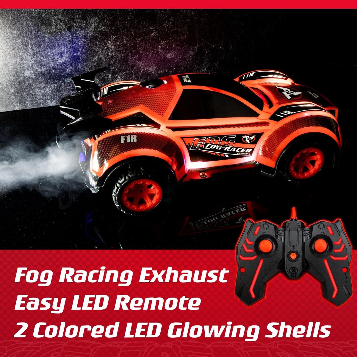 Fog Racer LED RC Car with Interchangeable Shells — Force1 RC - Force1RC